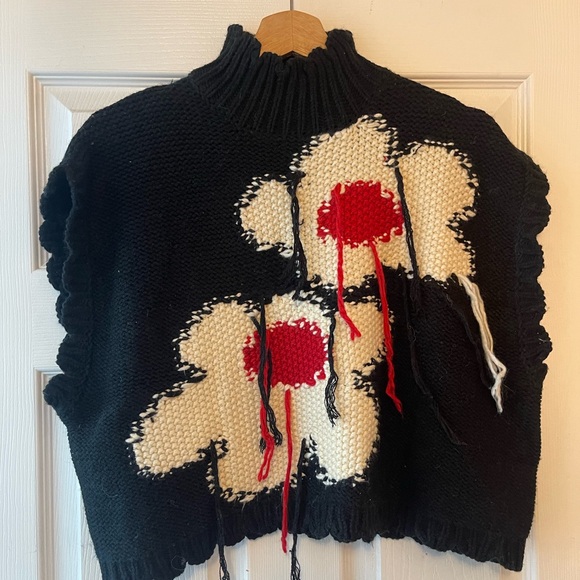 Zara | Tops | Zara Drippy Knit Sweater Vest | Poshmark